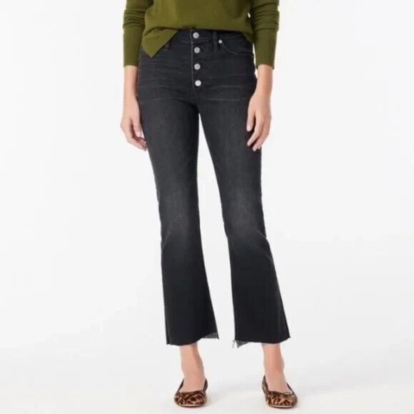 J. Crew | Jeans | J Crew Billie Demi Boot Crop Jeans High Rise Exposed ...
